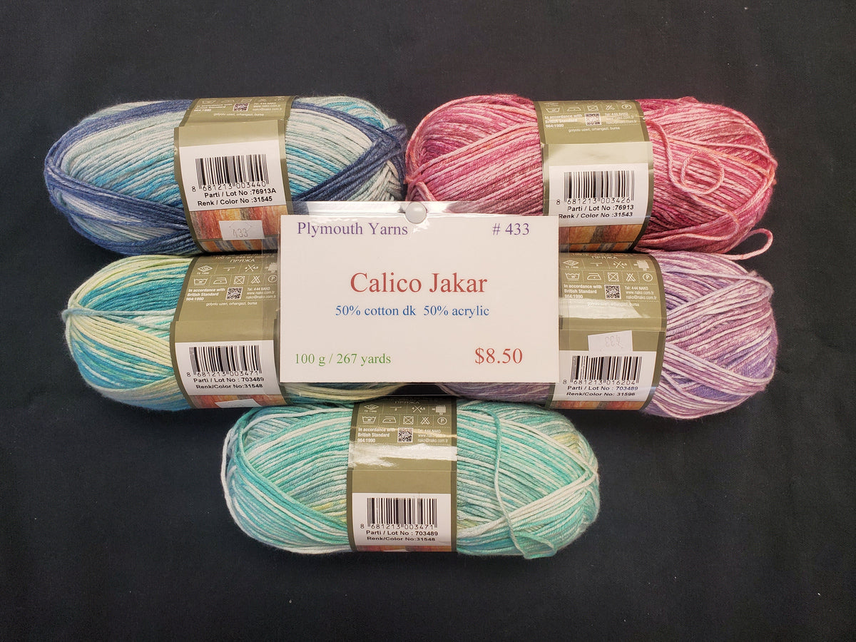 Plymouth Yarns Calico Jakar – Nancys Alterations and Yarn Shop